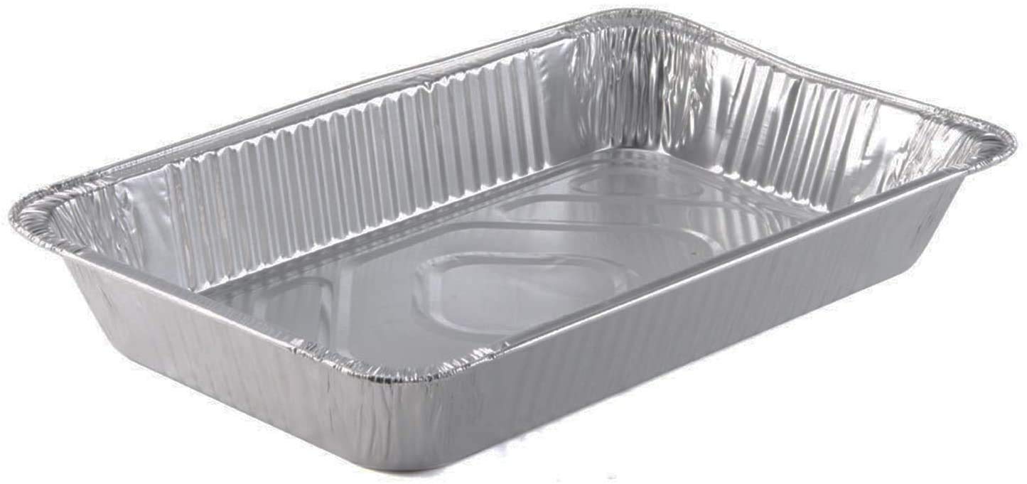 Tiger Chef Aluminum Foil Pans - Full Size Deep Roasting Pan 21x13 - Steam Table Pans - Pack of 30