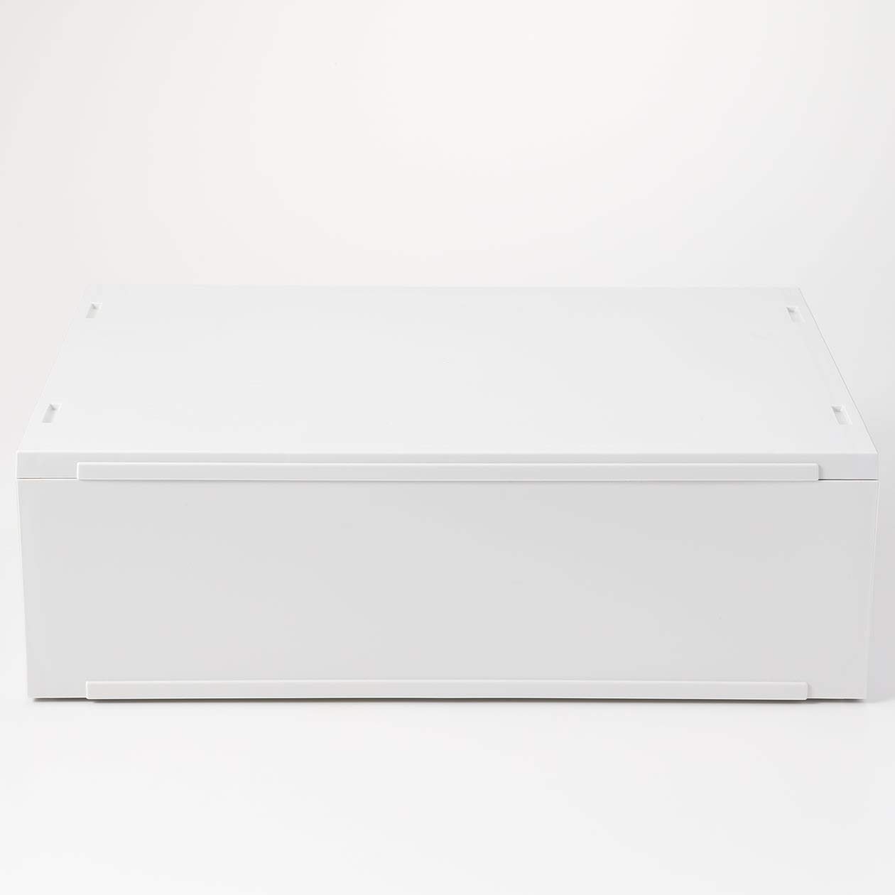 MUJI B7S7033 Storage Case, ys/m, White/Grey