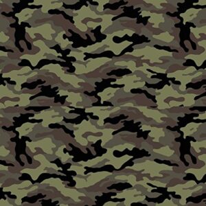 camouflage cotton fabric by the yard, continuous lengths