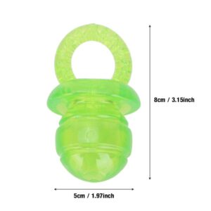 5PCS Pet Dog Chewing Toy, Pacifier Shaped Pet Dogs Teether Teething Sounding Interactive Chew Toy(Green)