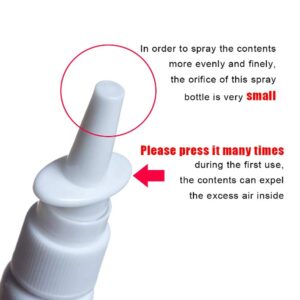 XINGZI 6PCS 1Oz 30ML Empty Refillable Amber Glass Nasal Spray Bottles Sprayers Pump Cleanser Container For Cosmetic Saline Nasal Sprays Wash Dispensing