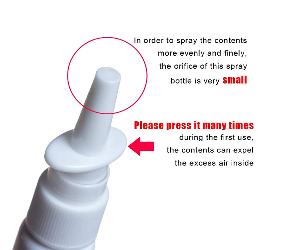 XINGZI 6PCS 1Oz 30ML Empty Refillable Amber Glass Nasal Spray Bottles Sprayers Pump Cleanser Container For Cosmetic Saline Nasal Sprays Wash Dispensing