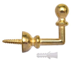 heavy duty decorative coat hook curtain holdbacks curtain tiebacks great for wall mounted hook rack(gold, 11set)