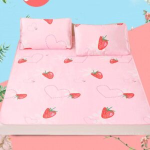 Cooling Mattress Topper, Matress Topper, 2Pcs Cartoon Summer Cooling Sleeping Mat Extra Thick Mattress Pad Cover Mattress Topper Cover Mattress Protector Air Condition Pillow Case