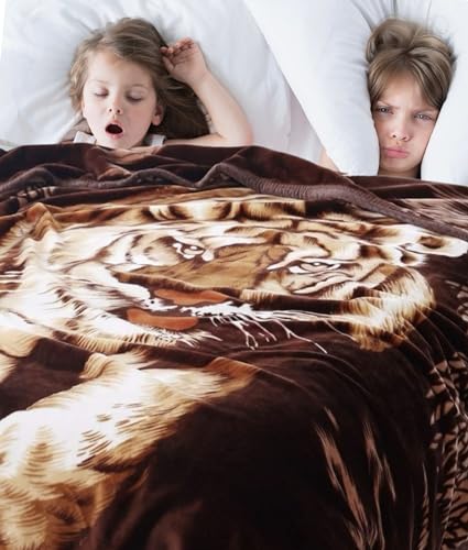 Tiger Blanket Mink Blanket Korean Blanket Heavy Blankets Queen Size Tiger Throw Blanket Korean Mink Blanket Tiger Statue Animal Blanket Bed Warm Blanket Full Queen Animal Blankets Mexican Blanket