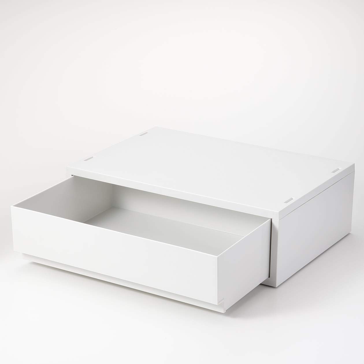 MUJI B7S7033 Storage Case, ys/m, White/Grey