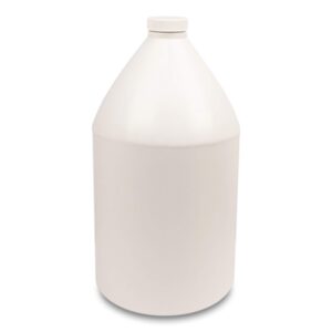 Empty HDPE Bottle, Jug Style, 1 gal, Plastic with Lid (White)