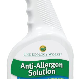 The Ecology Works- Plant-Based Dog & Cat Allergy Spray, Dander Remover & Dust Mite Waste Reducer for Relief from Allergies - Cleans Home, Bedding & Furniture Naturally, Fragrance-Free