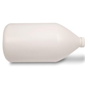 Empty HDPE Bottle, Jug Style, 1 gal, Plastic with Lid (White)