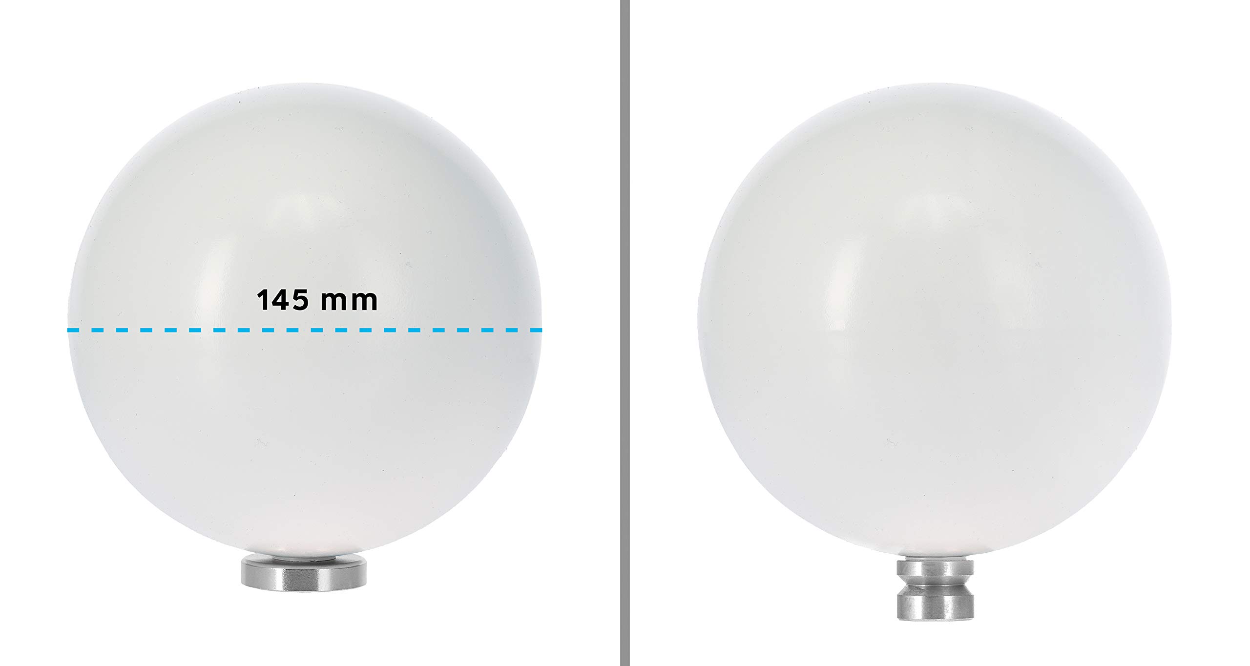 AdirPro 6 Scanning Spheres 145mm Diameter with Magnetic Base - Great for Surveying - Carry Case Included