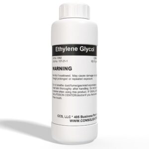 Ethylene Glycol High Purity - New Tamper-Evident Sealed Bottles 500ml (16 fl oz)