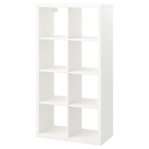 ikea kallax shelving unit white (77x39x147 cm) 8 shelf