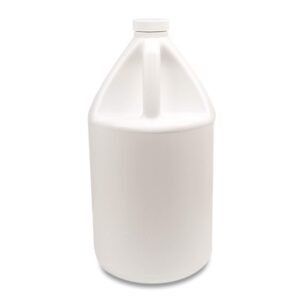 Empty HDPE Bottle, Jug Style, 1 gal, Plastic with Lid (White)