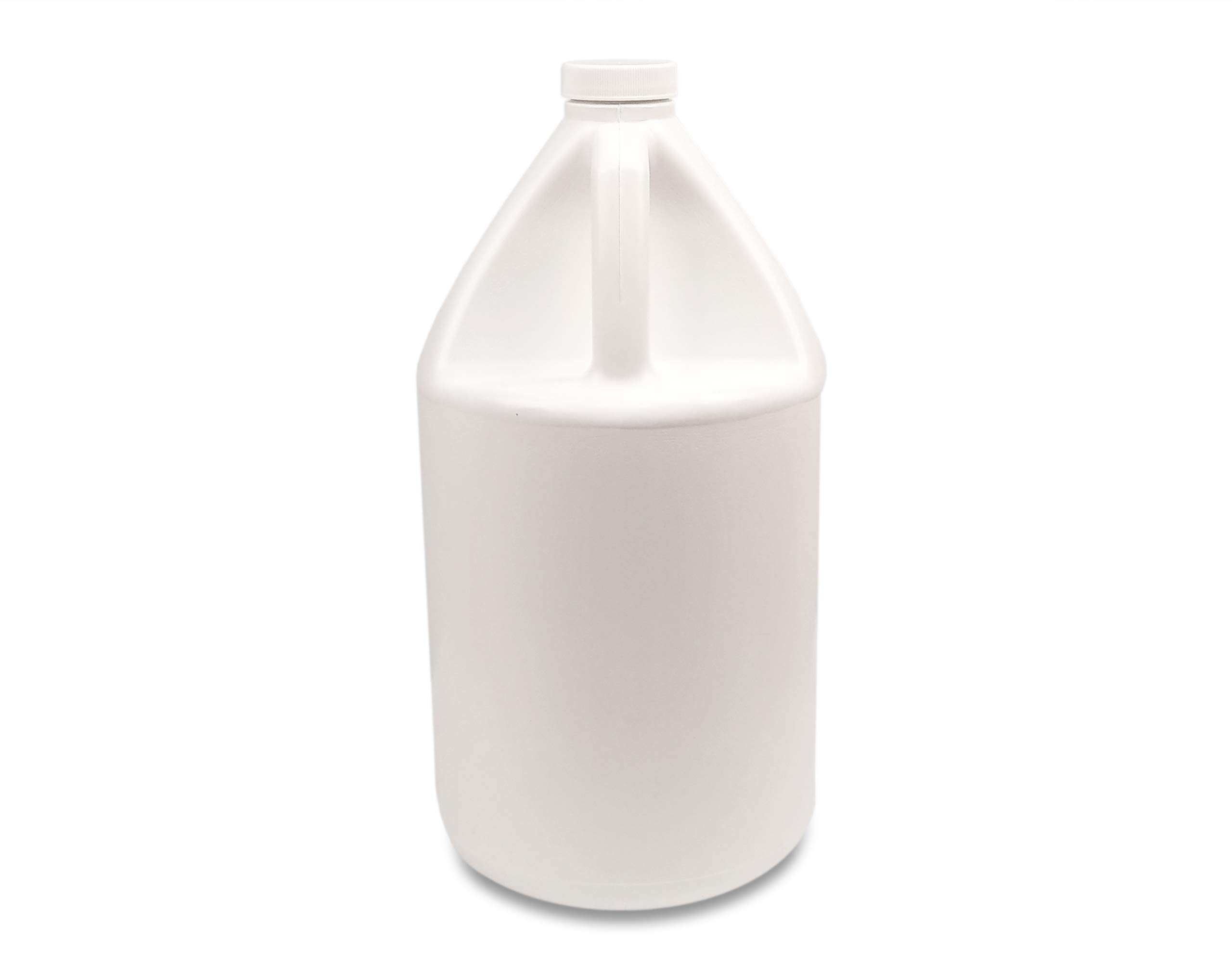 Empty HDPE Bottle, Jug Style, 1 gal, Plastic with Lid (White)