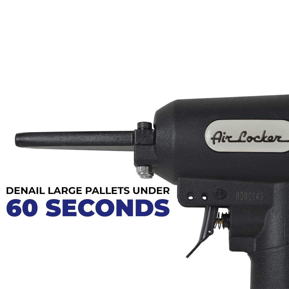 Air Locker AP700-44US-KIT Heavy Duty Professional Air Punch Nailer/Nail Remover/Nail Puller with US S7 Steel Piston Driver. 1/4 Inch NPT Thread Air Inlet. 80-120 PSI Pneumatic Nailer Removes 9-16