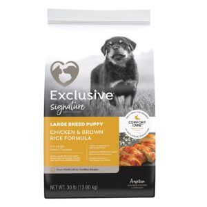 Exclusive | Signature Large Breed Puppy Chicken & Brown Rice Comfort Care | Dog (Puppy) Food | (30 Pound (30 lb.) Pound)