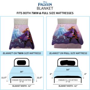 Franco Kids Bedding Super Soft Micro Raschel Blanket, 62 in x 90 in, Disney Frozen 2