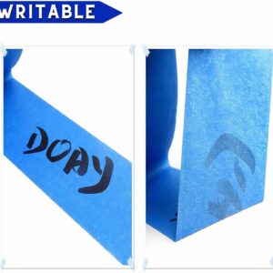 DoAy Blue Painters Tape 1/4" 3/8" 1/2" 5/8" 3/4" x 60 Yard - Multi Size Pack - Multi Surface Use - 5 Rolls