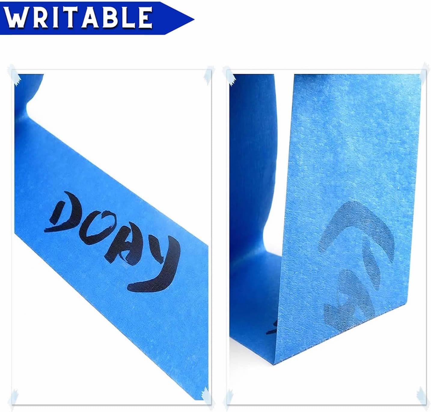 DoAy Blue Painters Tape 1/4" 3/8" 1/2" 5/8" 3/4" x 60 Yard - Multi Size Pack - Multi Surface Use - 5 Rolls