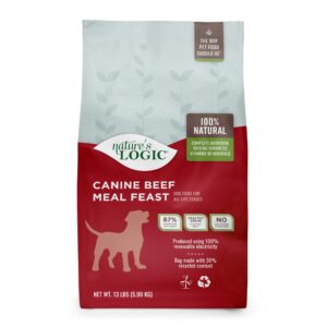 NATURE'S LOGIC Dog Food Canine Meal Feast, Beef