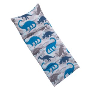 Everything Kids Navy, Grey & Royal Blue Dino Deluxe Easy Fold Nap Mat, Navy, Royal, Grey, Camo