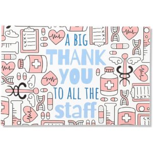 Nurse Appreciation Thank You Cards with Envelopes, 6 Designs (4 x 6 In, 24 Pack)