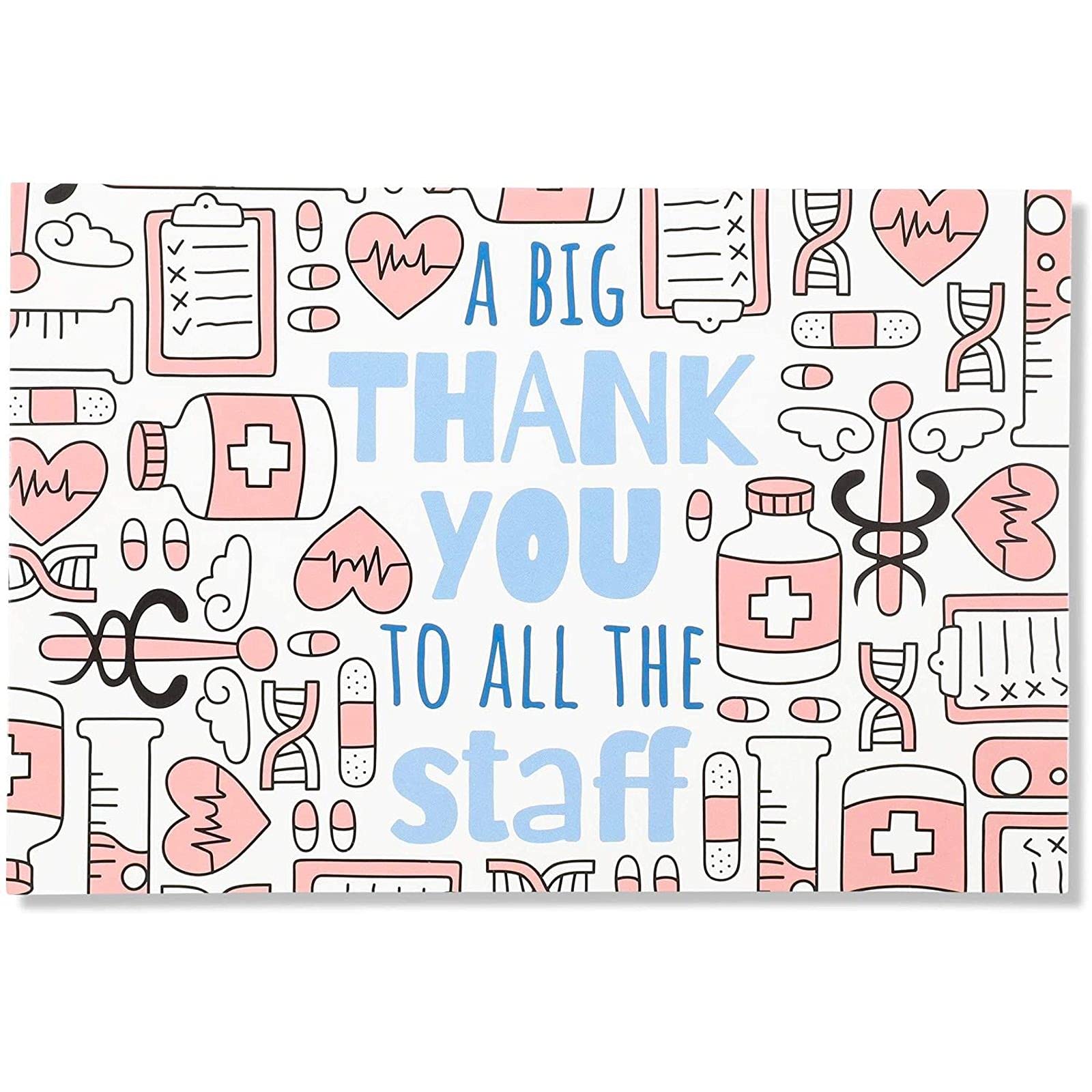 Nurse Appreciation Thank You Cards with Envelopes, 6 Designs (4 x 6 In, 24 Pack)