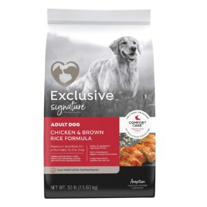 Exclusive | Signature Chicken & Brown Rice Comfort Care | Adult Dog Food (30 Pound (30 lb.) Bag)