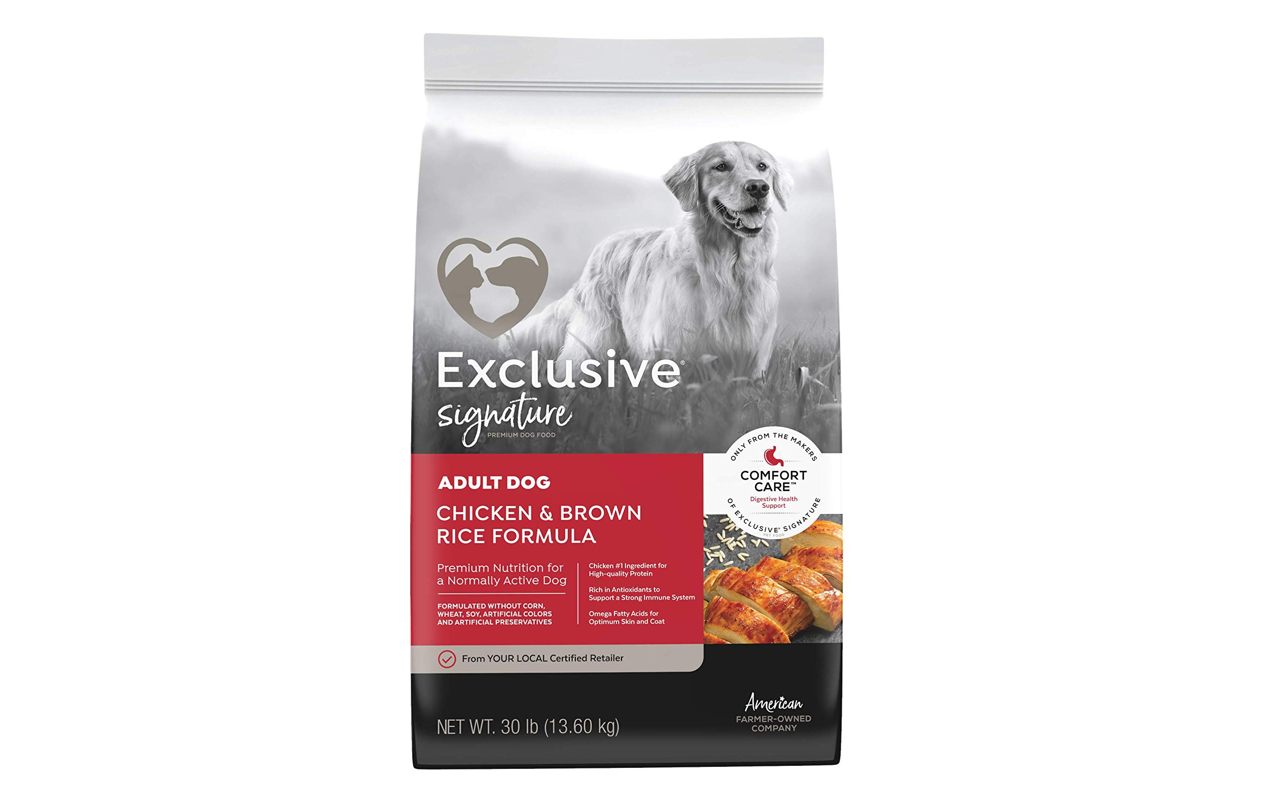 Exclusive | Signature Chicken & Brown Rice Comfort Care | Adult Dog Food (30 Pound (30 lb.) Bag)