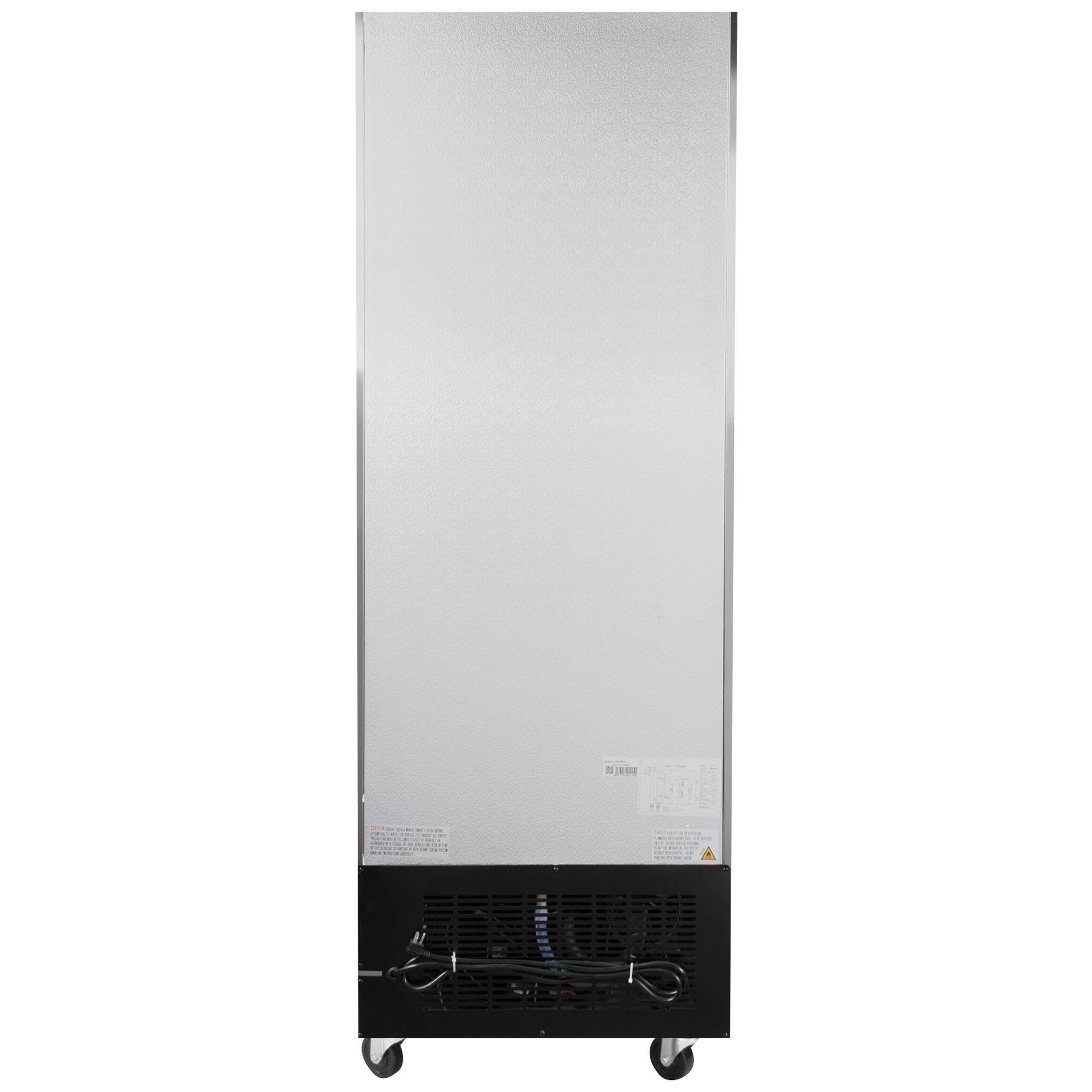 Commercial Grade Refrigerator | Stainless Steel | 1 Self Closing Door | 29" x 32.25" x 82.5" | Digital Temperature Controller | 23 Cu. Ft. | 3 Adjustable Shelves | R-290 Natural Refrigerant