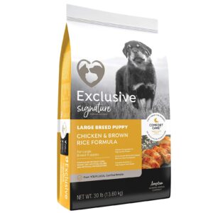 Exclusive | Signature Large Breed Puppy Chicken & Brown Rice Comfort Care | Dog (Puppy) Food | (30 Pound (30 lb.) Pound)