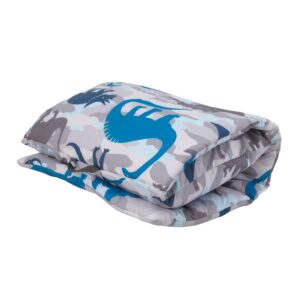 Everything Kids Navy, Grey & Royal Blue Dino Deluxe Easy Fold Nap Mat, Navy, Royal, Grey, Camo