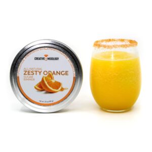 the spice lab zesty orange sugar glass cocktail rimmer for martinis & margaritas - great orange sugar margarita rimmer- gluten free non-gmo no msg all natural brand - rim sugar for cocktails