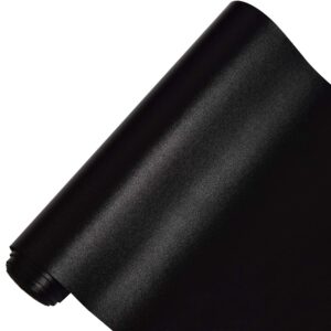 ramya smooth solid color faux leather sheets (7.8 "x53") pu leather is very suitable for making diy earrings, making crafts, bows, sewing (black)