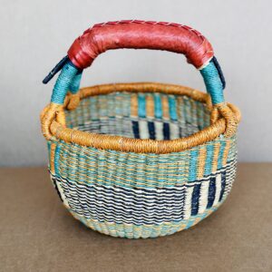 Bolga African Bolga Ghana Basket Fair Trade Ghana Baskets toys Egg baskets Orange (Mini : 7"-9")