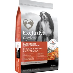 Exclusive | Signature Large Breed Chicken & Brown Rice Comfort Care | Adult Dog Food | (30 Pound (30 lb.) Bag)