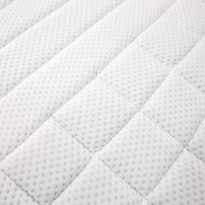 SensorPEDIC Euro Majestic 3-Zone Quilted Memory Foam 3-Inch Bed Topper, Full, White