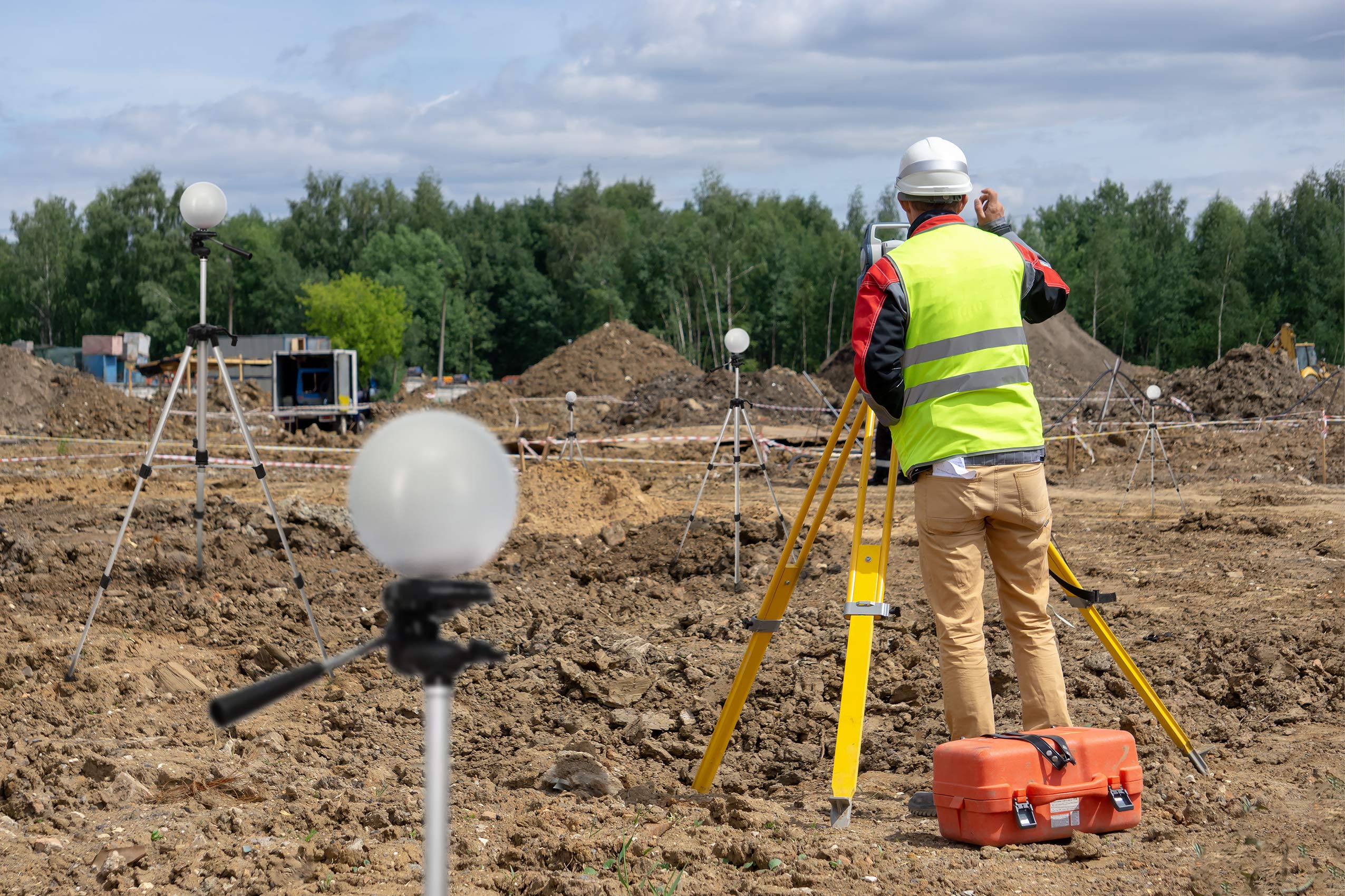 AdirPro 6 Scanning Spheres 145mm Diameter with Magnetic Base - Great for Surveying - Carry Case Included