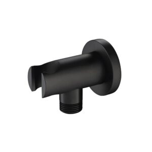 isenberg hs8008mb wall elbow with holder - matte black