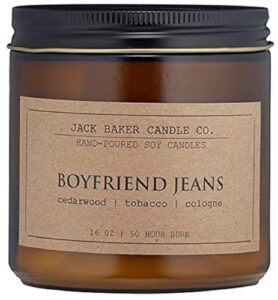 jack baker candle co. - 16 oz. boyfriend jeans candle