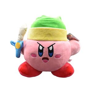 kirby sword 12" mega plush - cute plushies, big plush & soft pillow kirby gifts for kids & adults! kirby plushes available include whip kirby, kirby sleep, fighter kirby, and link kirby sword.