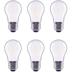 ecosmart 40-watt equivalent a15 dimmable frosted glass filament vintage led light bulb in soft white (6-pack)