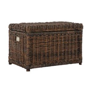 Misc 30" Wicker Storage Trunk Brown Rattan