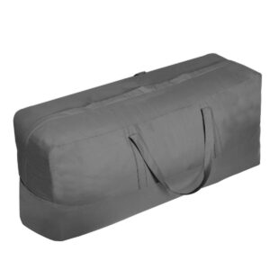 vailge storage bag, 60lx20wx28h, grey, synthetic fabric with waterproof coating, zipper, outdoor furniture cushion and cover storage protection, 50 pounds load capacity