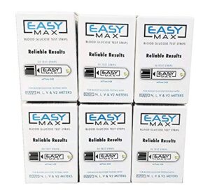 easymax diabetic test strips 300 count / 6 boxes of 50