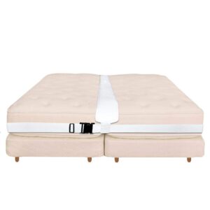 bed bridge twin to king converter kit,bed gap filler to make twin beds into a larger bed,mattress connector with adjustable connector strap,bed gap filler pad for guest room and travel 6.5" x 6.6'