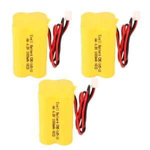 (3-pack) emergency/exit lighting battery fits & replaces emerlight exit light co. ebe-145-10 inc. baa-48r anic1117 unitech systems d-aa500 emergi-lite bl93nc487 emerlight bl93nc487