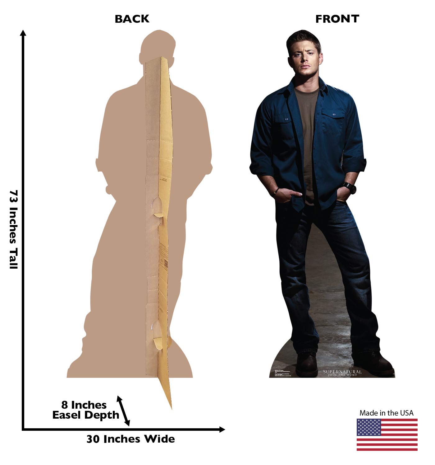 Cardboard People Dean Winchester Life Size Cardboard Cutout Standup - The CW's Supernatural