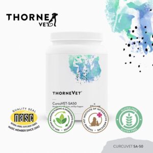 ThorneVet CurcuVET-SA50 – Joint, Muscle, Liver & GI Support for Small Dogs & Cats, 90 Soft Chews