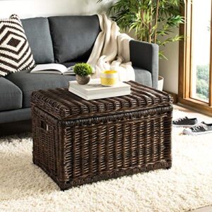 Misc 30" Wicker Storage Trunk Brown Rattan